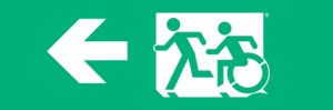 Wheelchair Symbols on Exit Signs | Accessible Exit Sign Project