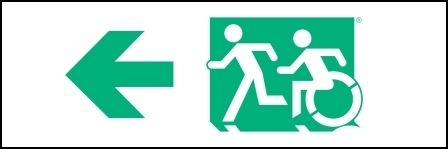 Green on White | Accessible Exit Sign Project