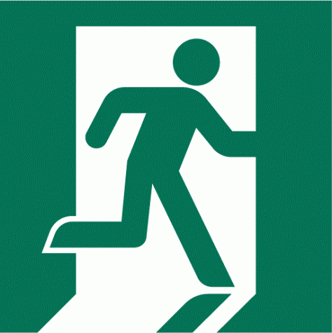 Running Man Exit Sign | Accessible Exit Sign Project
