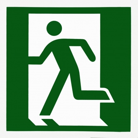 Running Man Exit Sign | Accessible Exit Sign Project