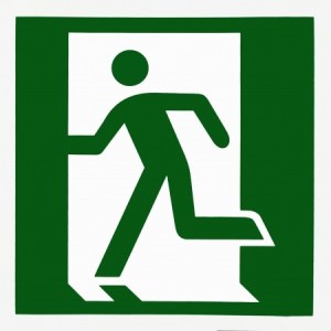 Running Man Exit Sign | Accessible Exit Sign Project