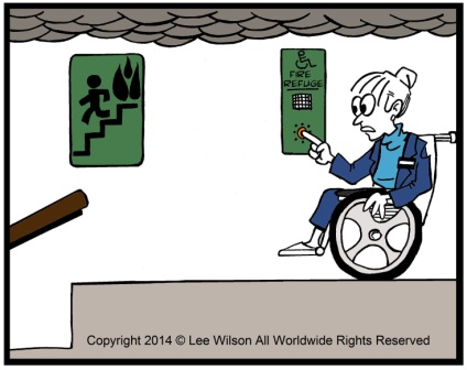 Refuge Area (Refuge Point) Accessible Signs | Accessible Exit Sign Project