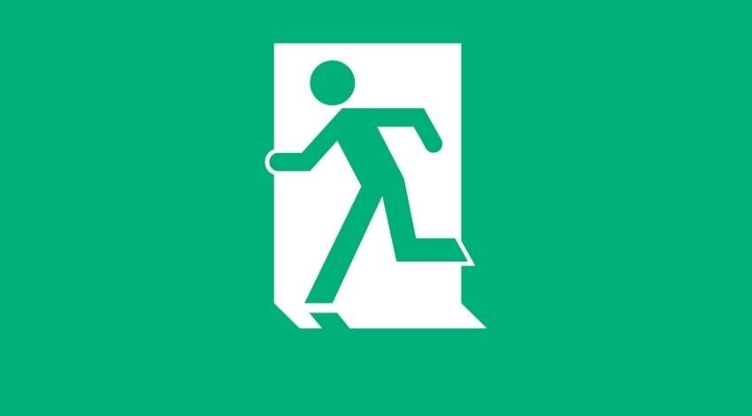 Running Man Exit Sign Options | Accessible Exit Sign Project
