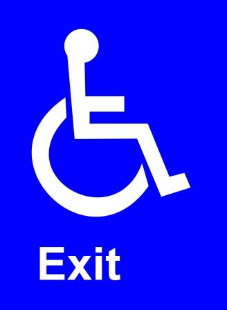 Wheelchair Symbols on Exit Signs | Accessible Exit Sign Project