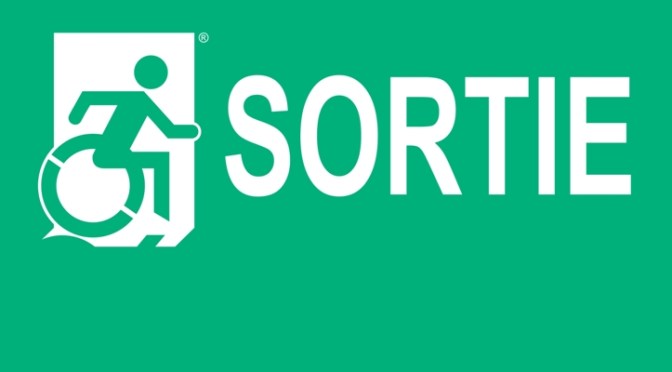 SORTIE Sign | Accessible Exit Sign Project