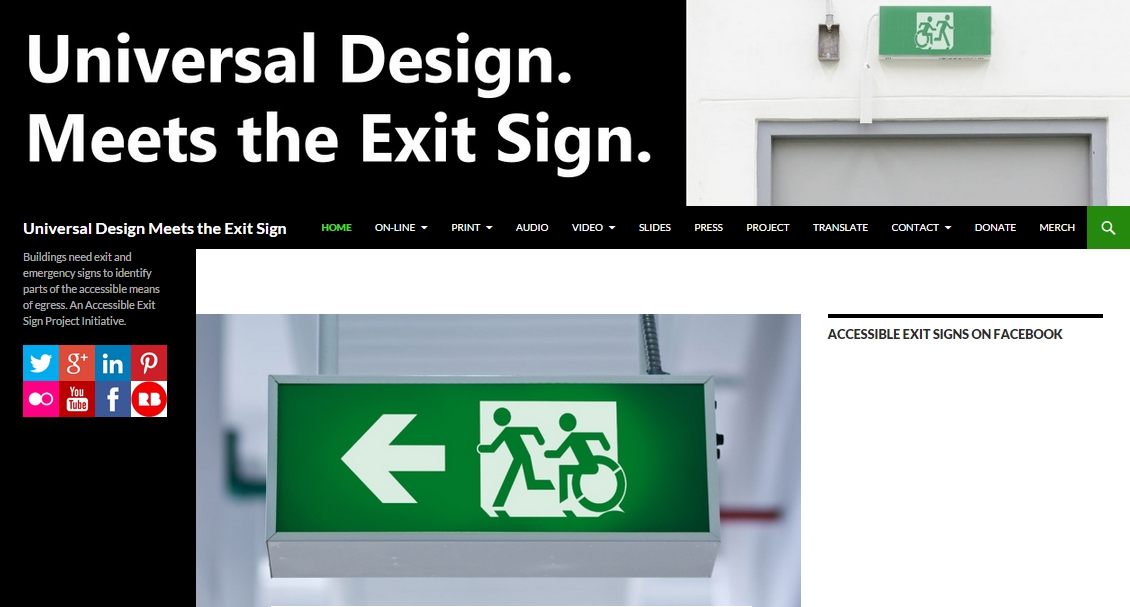 Universal Design Meets the Exit Sign Official Launch | Accessible Exit ...