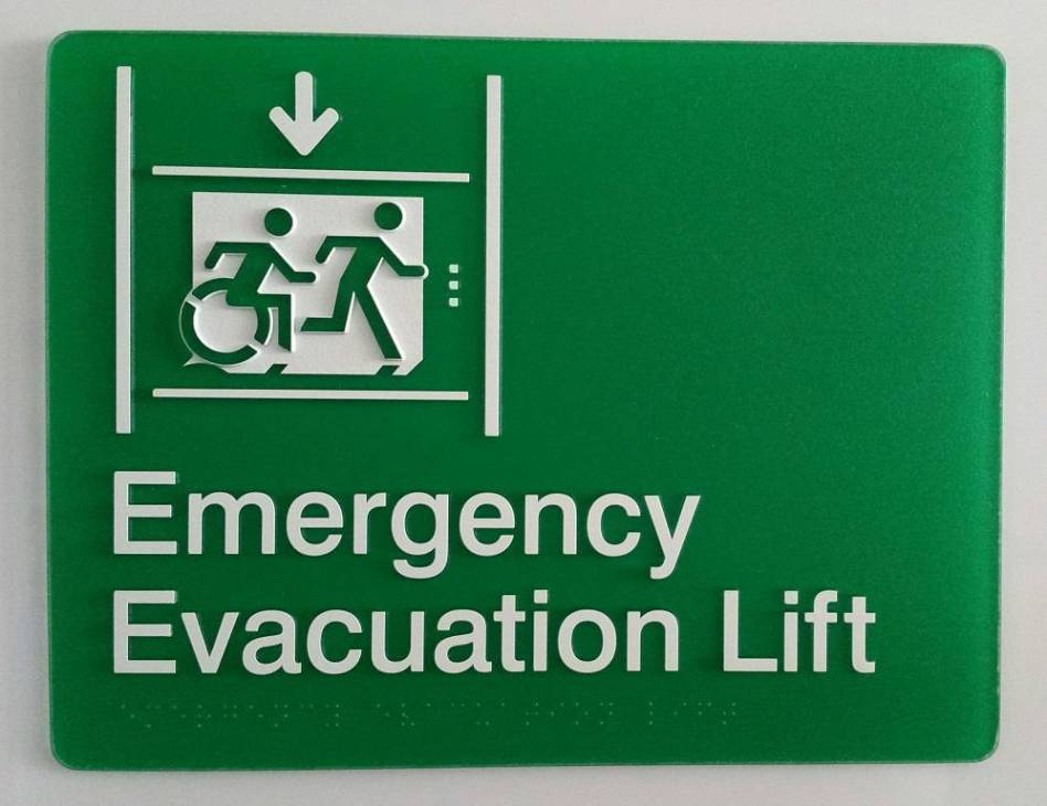 Emergency Elevator (or Passenger Lift) Accessible Signage | Accessible ...