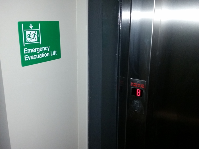 Emergency Elevator (or Passenger Lift) Accessible Signage | Accessible ...